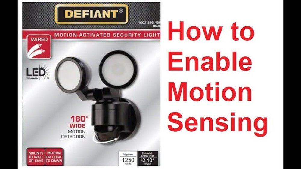 Defiant Motion Security Light Troubleshooting