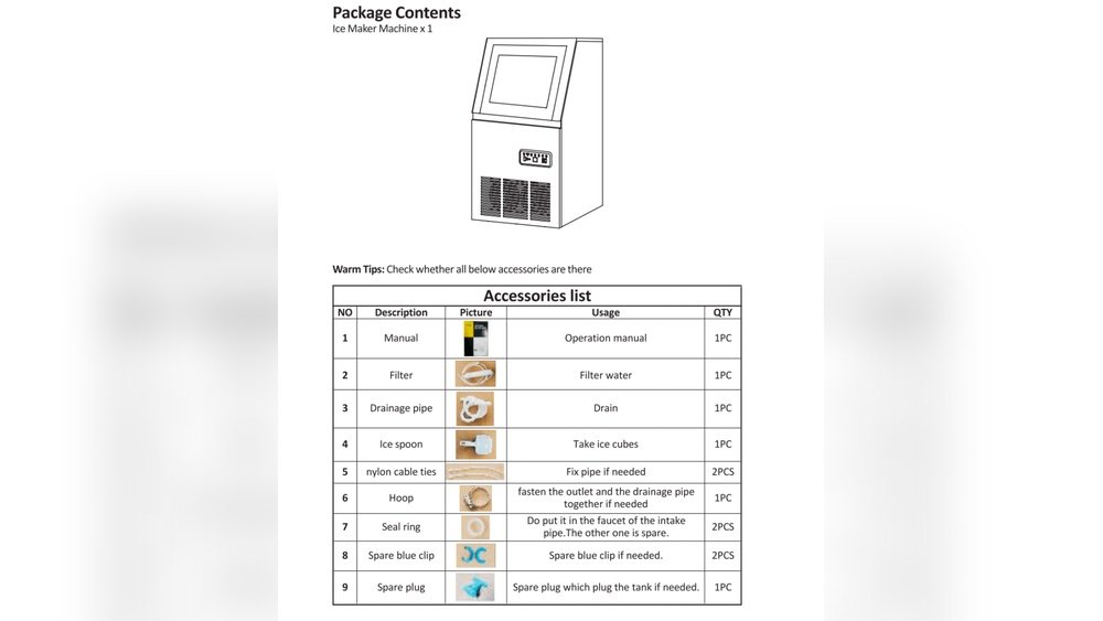 Vevor Ice Machine Troubleshooting